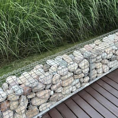 China Galvanized Iron Wire Welded Gabion Box 2x1x1 for Garden Decoration and Retaining Wall for sale