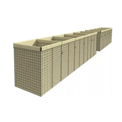 China Defensive Barrier Gabions Wall Wire Mesh Fence Basket Square Hole Construction Design for sale