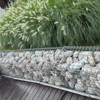 China Retaining Wall Garden Decoration Galvanized Iron Wire Welded Gabion Stone Cage at Best for sale