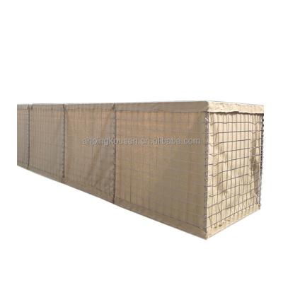 China Emergency Bunker Bastion Barrier for Defense Galvanized Wire and Beige Geotextile for sale