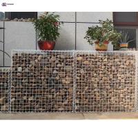 China PE Coated Stone Cages Welded 1*1*2 Gabion Box for Retaining Wall Wire Gauge 2.0mm-4.0mm for sale