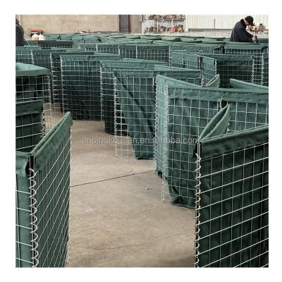 China Defensive Fence Wall Welded Mesh Galvanized Gabion Basket for Emergency Flood Barrier for sale