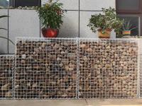 China Hot Dipped Galvanized Welded Stone Fence Gabion Wall for Outdoor Building Decoration for sale