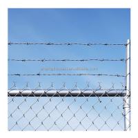 China Customizable Double Strand Galvanized Blade Barbed Rope Length 20m/25m/30m/50m/Roll for sale