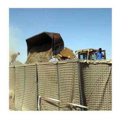 China Easily Assembled Beige Green Defense Barrier Sand Defensive Barrier for Bastion Wall for sale