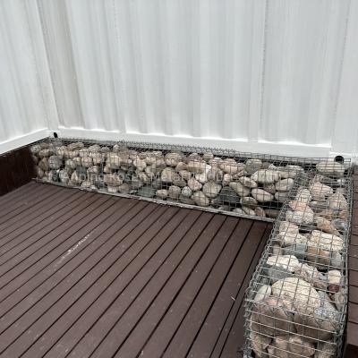 China Garden Decoration Galvanized Gabion Stone Baskets 2x1x1m Welded Gabion Box Wire Mesh Fence Wall for sale