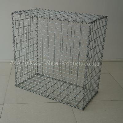China Galvanized Welded Gabion Box Wire Mesh Stone Baskets for Retaining Wall Construction for sale
