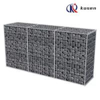 China Hot Dipped Galvanized Material Gabion Stone Cage for Gabions Box Galvanized Iron Wire for sale