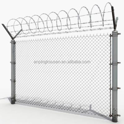 China Sustainable High Security Welded Mesh Airport Fencing with Heat Treated Y Fence Post for sale