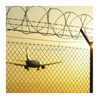 China Sustainable High Security Welded Mesh Airport Fencing with Heat Treated Y Fence Post for sale