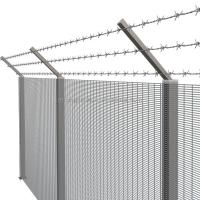 China Metal Frame 3D Fence Panel for Barbed Wire Mesh and 358 Anti Climb Fence at Airports for sale