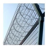 China Enhance Airport Security with 3mm Wire Diameter Anti Climb Razor Barbed Wire Fence for sale