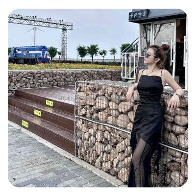 China 1x1x1 2x1x1 3x1x1 4x1x1 Gabion Hexagonal Wire Mesh Basket Fence with Galvanized Iron Wire for sale