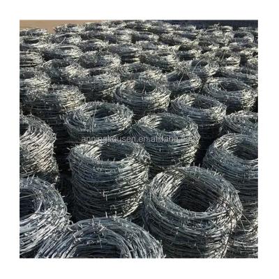 China Wire Material Galvanized Steel Wire Supply Galvanized Barbed Wire 2.0mm/2.5mm 50kg 25kg for sale