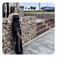 China 1x1x2m 2x1x1m 5mm Welded Mesh Retaining Wall Gabion Cage Fence for Garden Landscaping for sale