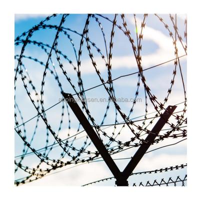 China 1.5-3cm Barb Length Concertina Razor Wire with Security Fencing and Razor Barbed Wire for sale