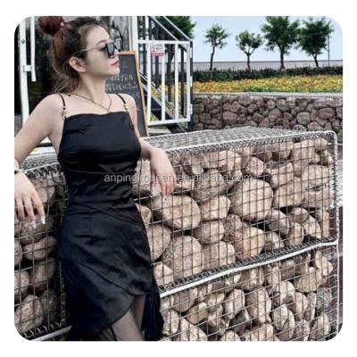 China Hexagonal Hole Welded Mattress Wall Gabion 2x1x1Box Gabion cages Wire Mesh Boxes Stone for sale