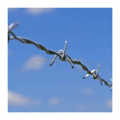 China 1.5-3cm Barb Length Cross Razor Sturdy Twisted Durable Barbed Wire for Orchard/Farm for sale