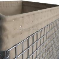 China Hot Galvanized Welded Gabion Barrier Fence Geotextile 350 Gr 75 Mm Hole 4 Mm Wire for sale