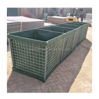 China Hot Galvanized Welded Gabion Barrier Fence Geotextile 350 Gr 75 Mm Hole 4 Mm Wire for sale