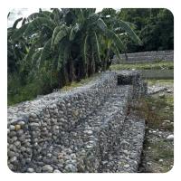 China Galvanized Woven Gabion Net for Fencing 80x100mm Aperture and 2.0mm-4.0mm Wire Gauge for sale