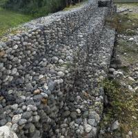 China Galvanized Woven Gabion Net for Fencing 80x100mm Aperture and 2.0mm-4.0mm Wire Gauge for sale