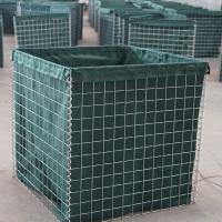 China Square Geotextile Grey Color Market Defensive Sand Cage and Retaining Wall Gabion Box for sale
