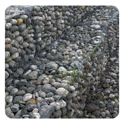 China Gabion Wire Netting for Retaining Wall Stone Cage in River Construction Woven Mesh for sale