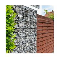 China Galvanized Iron Wire Mesh for Retaining Wall at Silver Green Gray Blue Yellow Gabions for sale