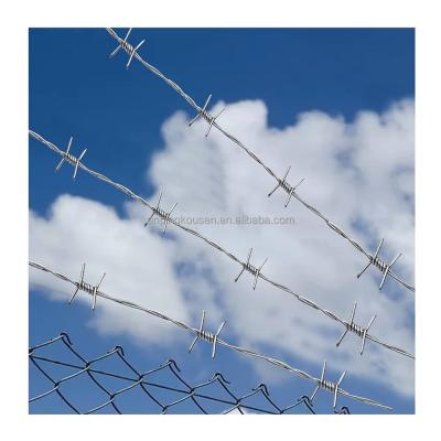 China Affordable Safety Fence Barbed Wire with 1.6-3.2mm Wire Diameter and Two Wire Twist for sale