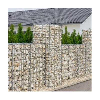 China Galvanized Welded Gabion Mesh Fence in Silver for Wire Stone Gabion Boxes for sale
