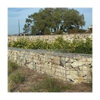 China Stone Retaining Wall Gabion Basket with Customized Punching Service and PVC Coating for sale