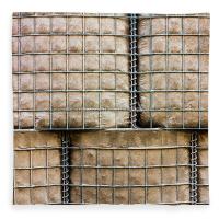 China Flood Defence Barrier Gabian Defensive Barrier with Galvanized Iron Wire Square Hole for sale