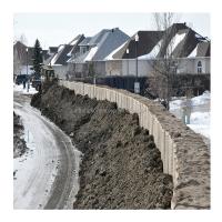 China Beige Green Defense Barrier Sand Defensive Barrier Bastion Wall with Welding Service for sale