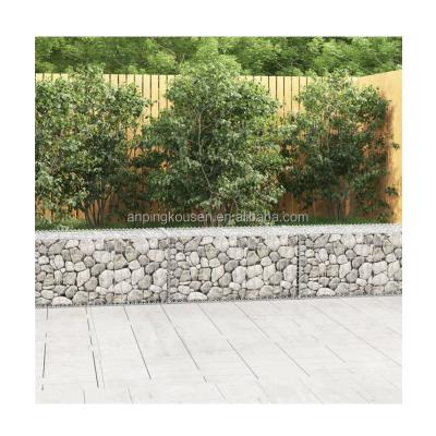 China Artistic Galfan Welded Gabion Basket Stone Cage Garden Fence with Galvanized Iron Wire for sale