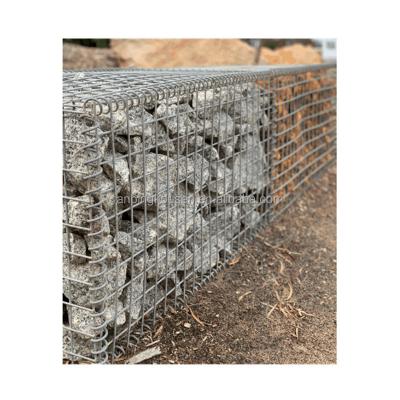 China Durable Punching Service PVC Coated Welded Gabion Basket for Stone Retaining Wall for sale