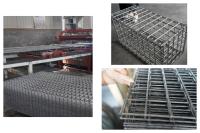 China Galvanized Welded Mesh Gabion for Garden Landscape Retaining Wall in Silver Green Color for sale