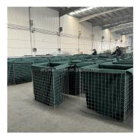 China Earthy Welded Gabion Defensive Barriers Rock Cages Container with 4mm Wire Gauge for sale