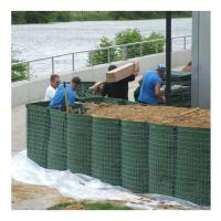 China Earthy Welded Gabion Defensive Barriers Rock Cages Container with 4mm Wire Gauge for sale