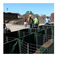 China Earthy Welded Gabion Defensive Barriers Rock Cages Container with 4mm Wire Gauge for sale
