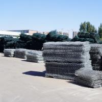 China 80x100mm Mesh Hot-Dipped Galvanized Woven Gabion Box for TT/Western Union Payment Term for sale
