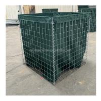 China Square Hole Welded Mesh Galvanized Sand Wall Defensive Barrier Bastion with Materials for sale