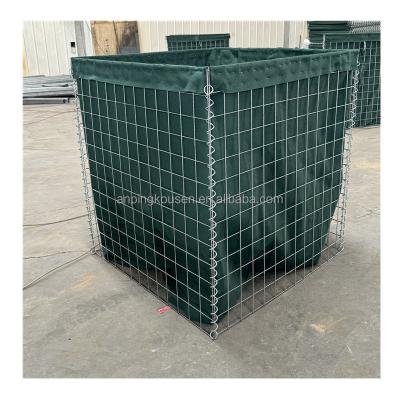 China Square Hole Welded Mesh Galvanized Sand Wall Defensive Barrier Bastion with Materials for sale