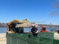 China Retaining Wall Eco Bastion Barrier Welded Gabion Box Explosion-proof Defensive Barrier for sale