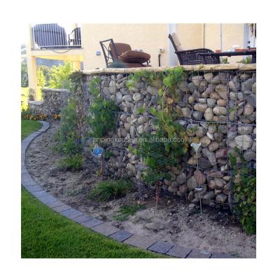 China Galvanized Square Hole Gabion Wire Mesh for DIY Gabion Planter Wall Construction for sale
