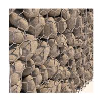 China Galvanized Hexagonal Gabion Baskets with Bending Service and 60x80mm Aperture for sale