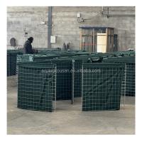 China Galvanized Defensive Barrier Welded Gabion Lined for Flood Control Retaining Wall Fence for sale