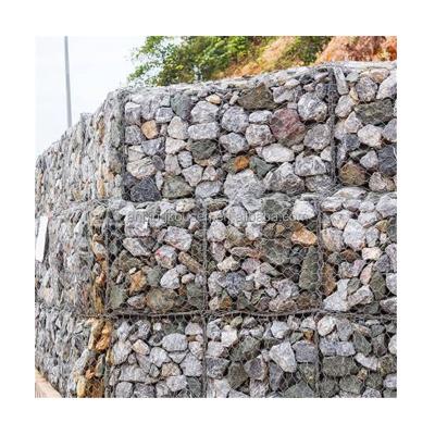 China Supply Galvanized Wire Mesh Hexagonal Gabion Wall Basket Box for River Construction for sale