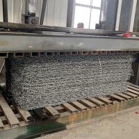 China Galvanized Gabion Stone Cage Basket with Woven Mesh and Affordable Aperture 60x80mm for sale
