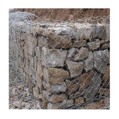 China Galvanized Hexagonal Woven Wire Mesh Gabion Baskets 2x1x1m with Customizable Options for sale